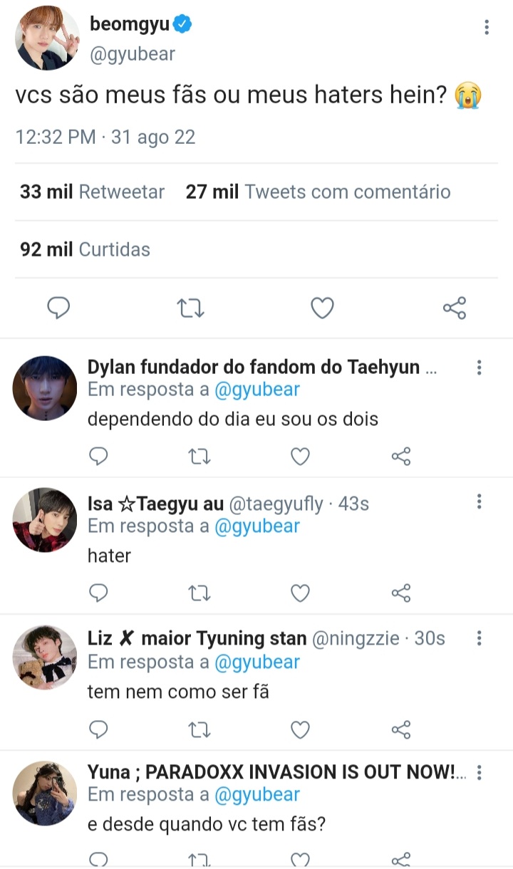 Ryo on Twitter: "04. E desde quando você tem fãs? https://t.co/HmtiLM4HLP" / Twitter