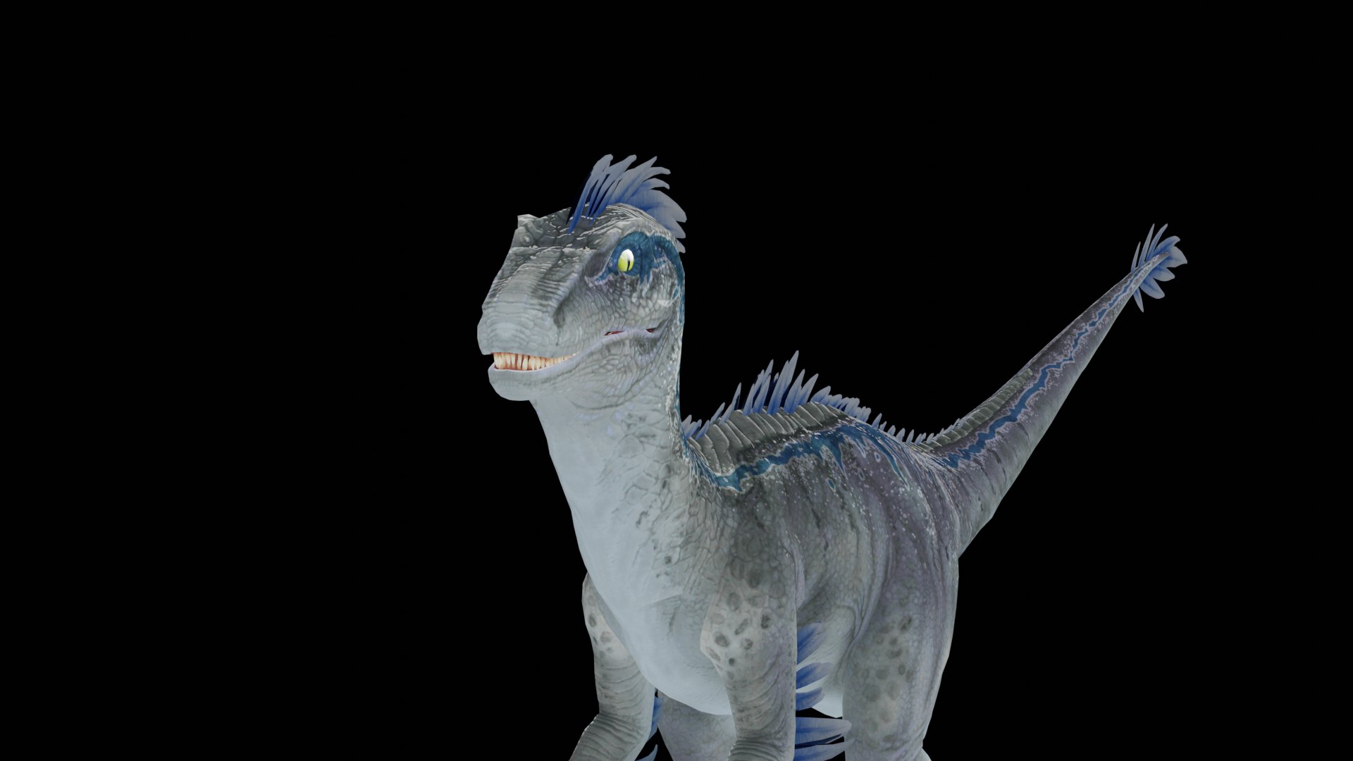 3D_Horsey_3D on Twitter: "Blue are here now 😉😍 #raptors #dinosaur #dinosaurs #blender #Blender3d ...