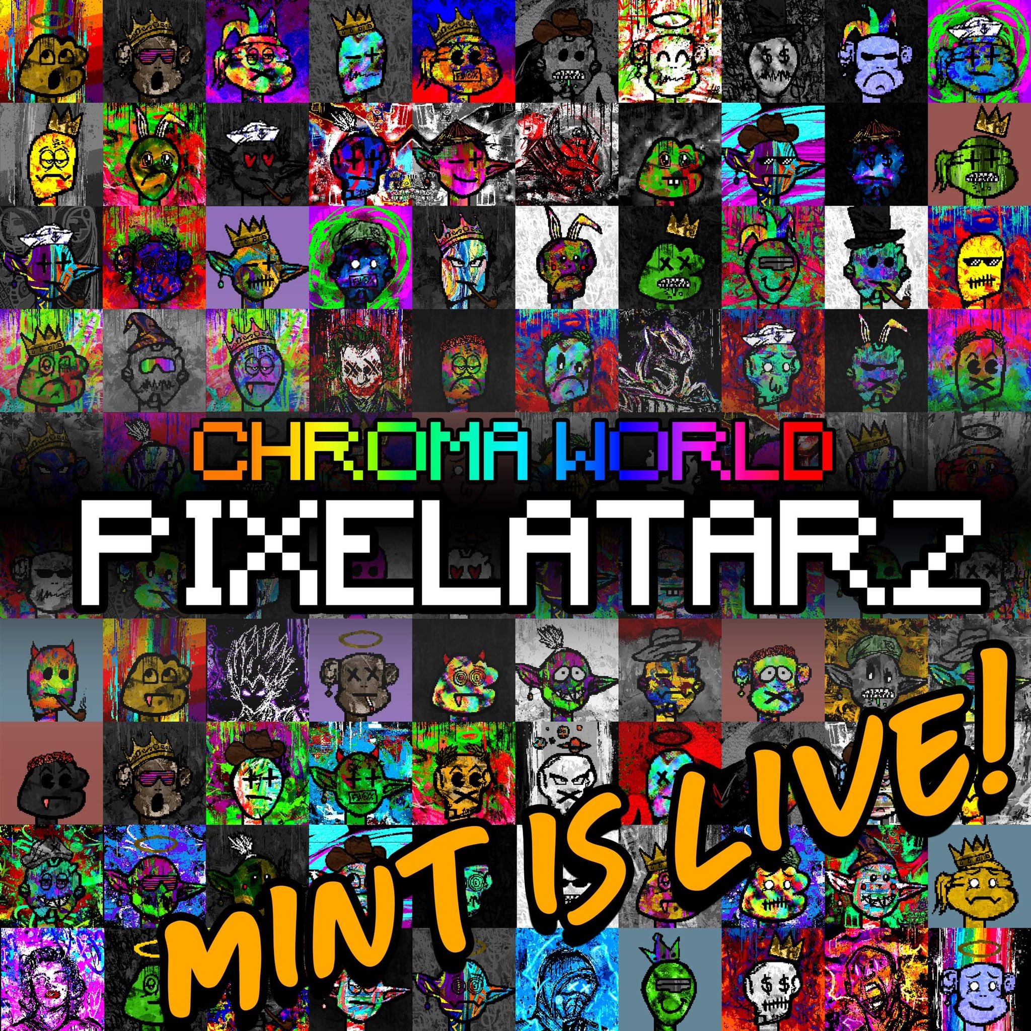Chroma World on Twitter: "PIXELATARZ MINT IS LIVE! https://t.co/54niU7stsV Phase One Exclusive ...