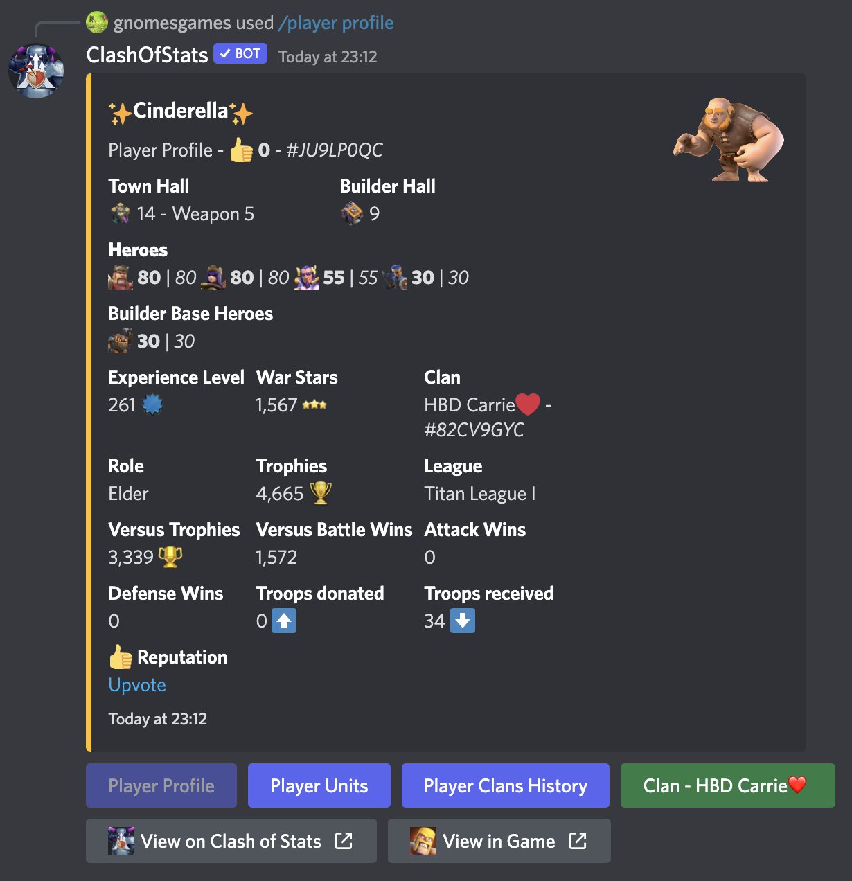 Clash of Stats on Twitter: "The new version of our Discord bot is out, with slash commands and ...