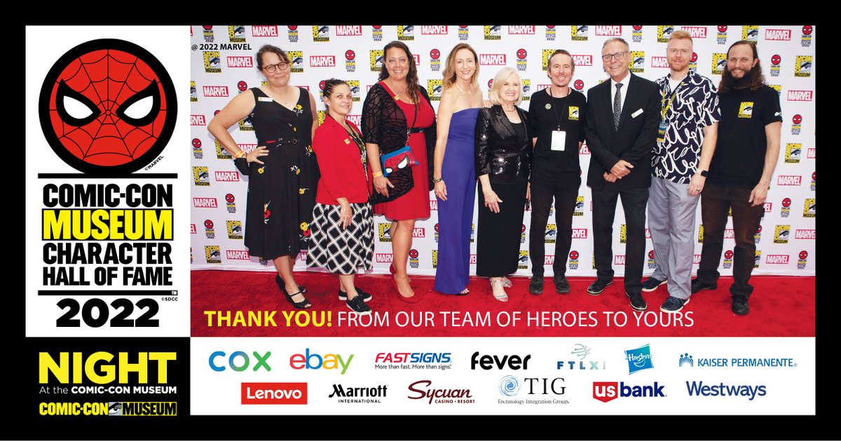 Comic-Con Museum on Twitter: "It was a "Night at the Comic-Con Museum" to remember! We are so ...