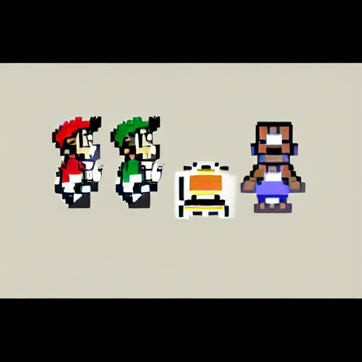 Modèles De Pixel Art Luigi Pixel Luigi. Download Free 3D Model By