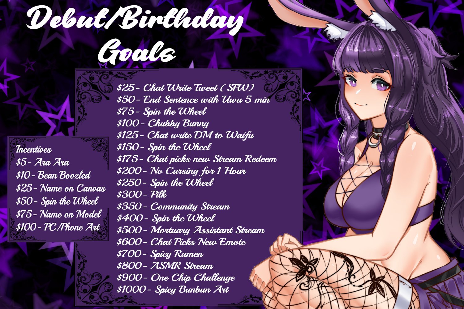 Lulu |Vtuber| |Debut: SEPT 17| on Twitter: "Oh what's this? Debut stream and Birthday Donothon ...