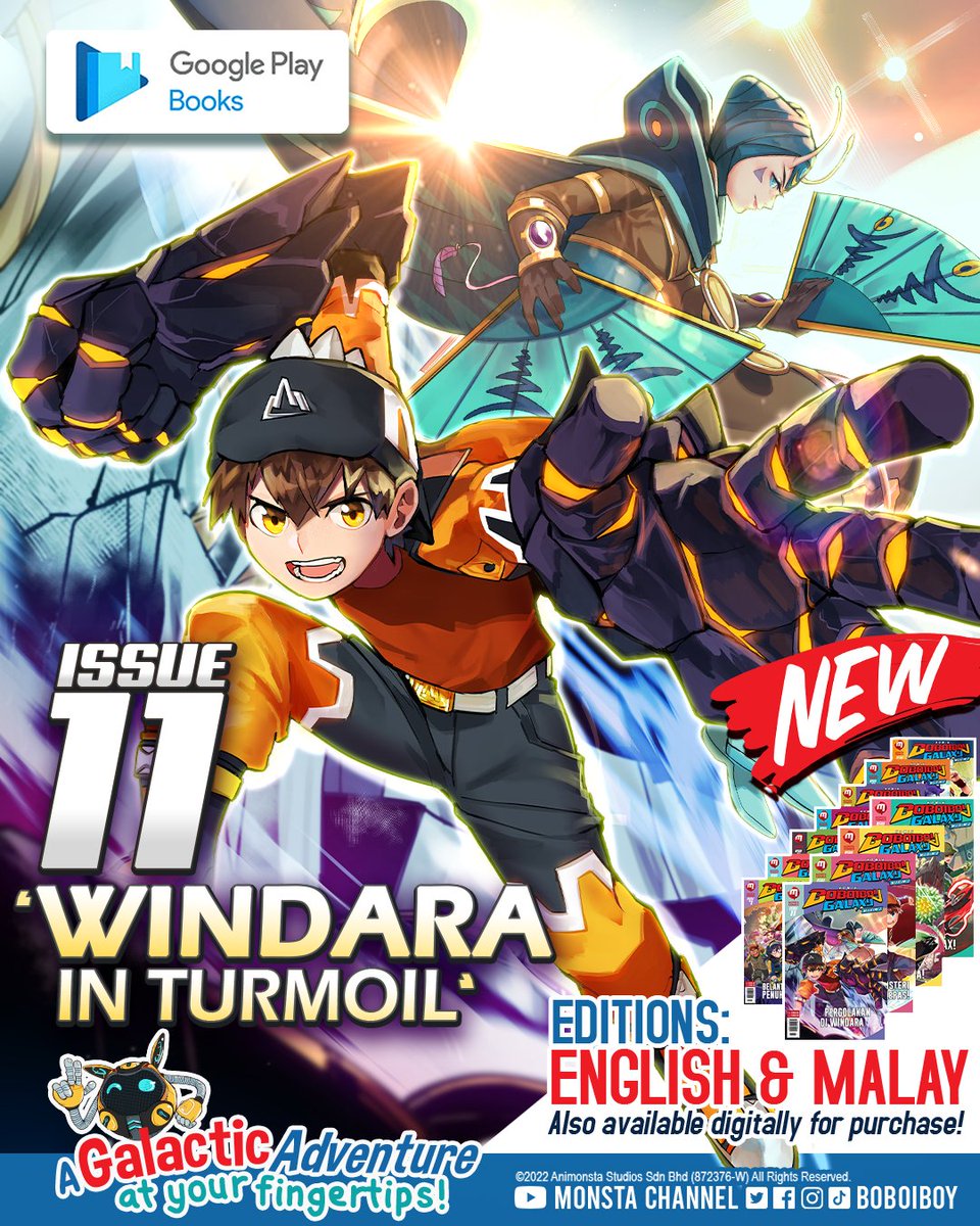 BoBoiBoy on Twitter: "⚡ BoBoiBoy Galaxy Season 2 ⚡ ISSUE 11 OUT NOW! 'Windara in Turmoil' 🛒 ️ ...