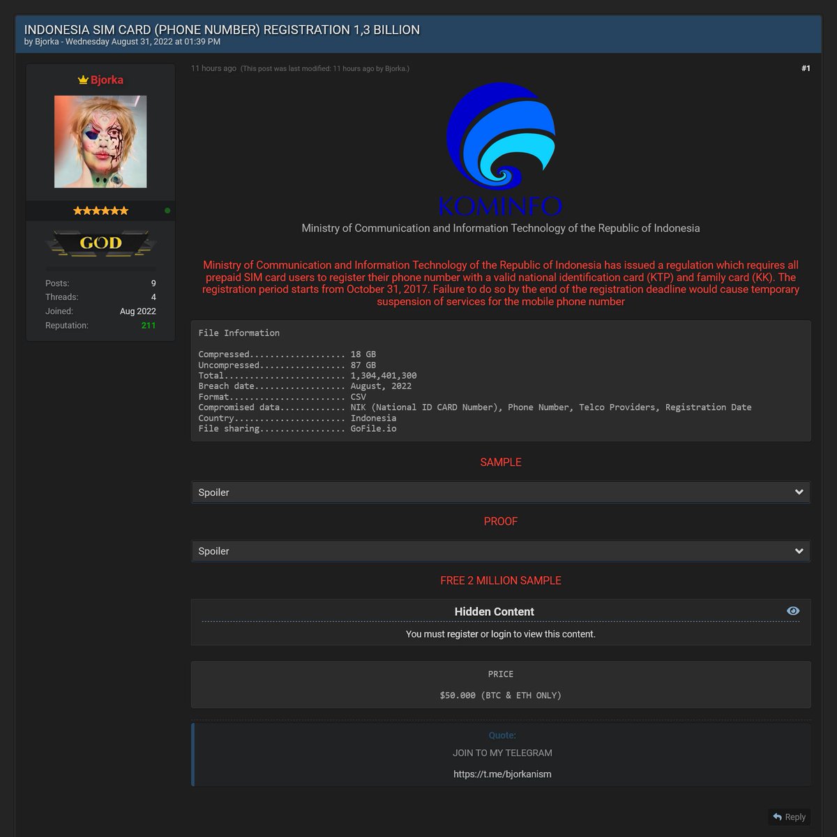 Official Account BuddyKu on Twitter: "Waspada! Dugaan kebocoran data pribadi terjadi lagi di ...