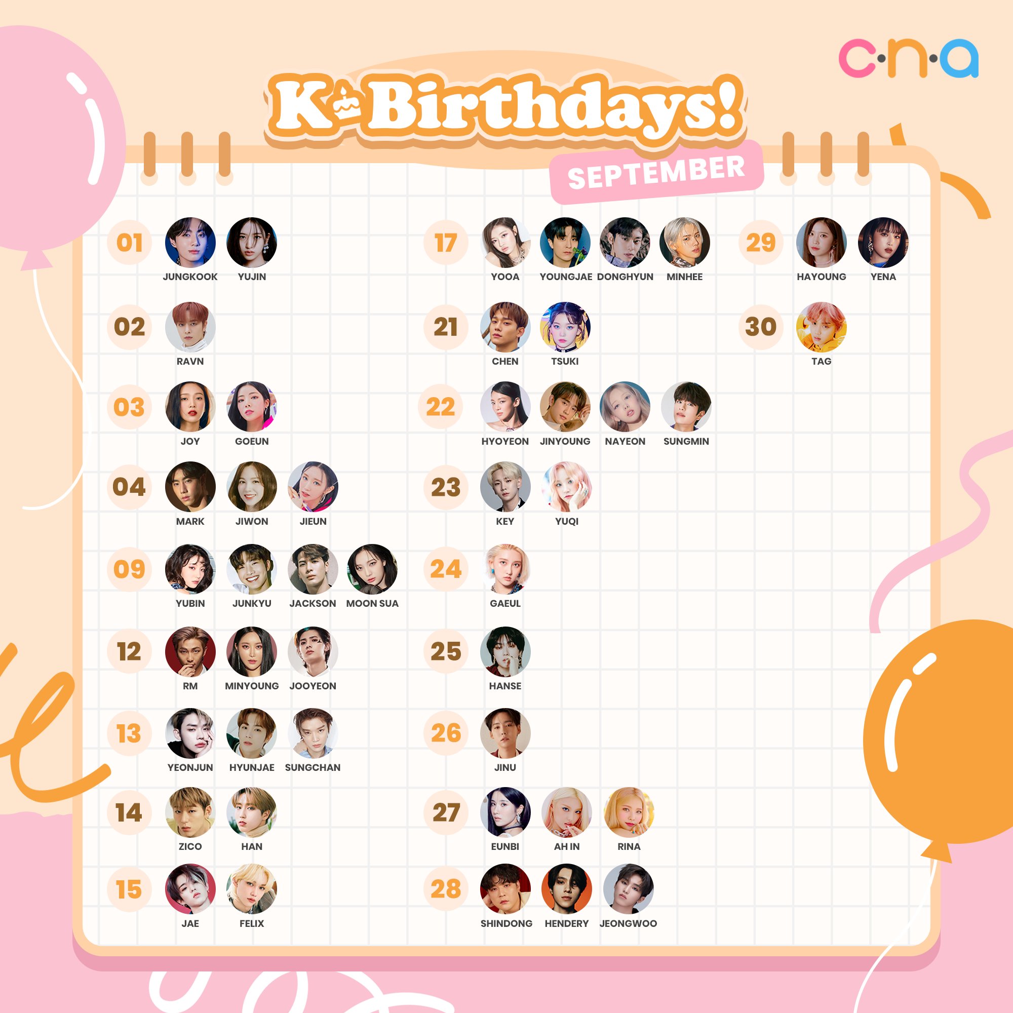 CNA Philippines on Twitter: "It's officially the start of BER months! Let's all wish our K-Idols ...