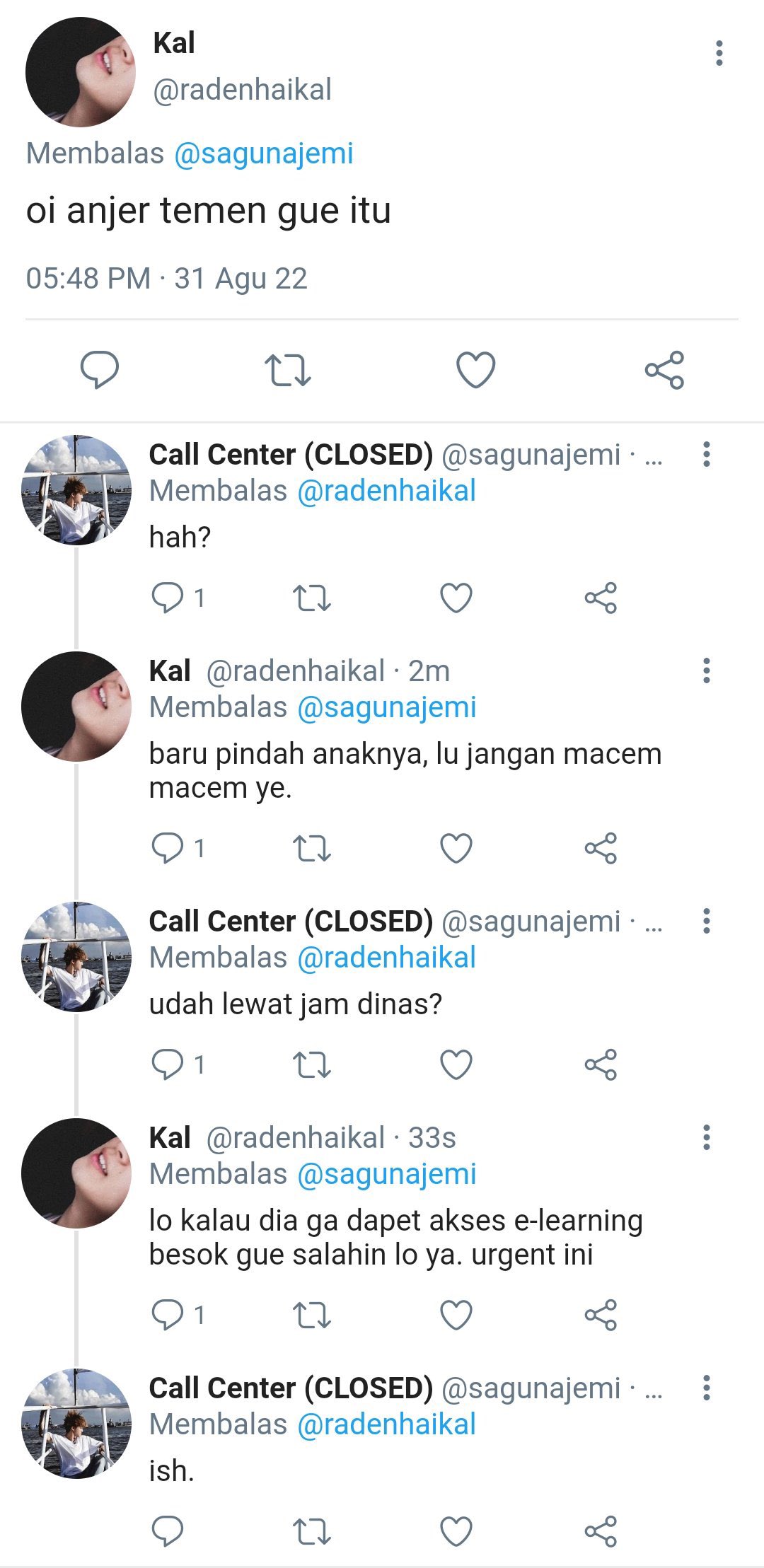 Ren on Twitter: "Call Center — Nomin lokal au https://t.co/AQZ8aFCnn7" / Twitter
