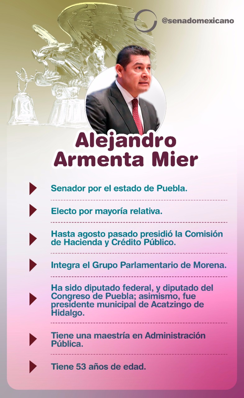 Senado de México on Twitter: " El senador Alejandro Armenta Mier es el presidente de la Mesa ...