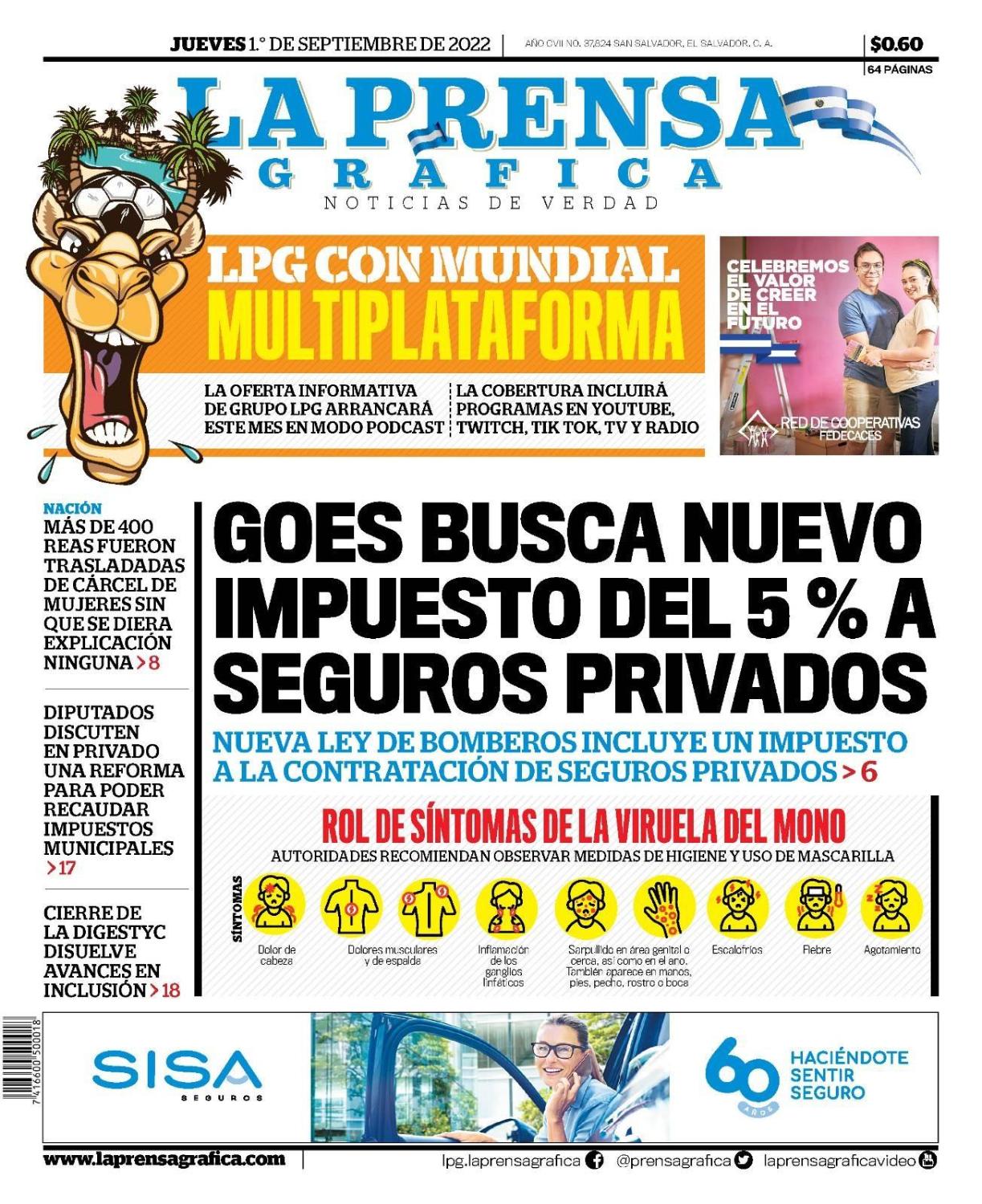 La Prensa Gráfica On Twitter Compartimos La Portadalpg Para La