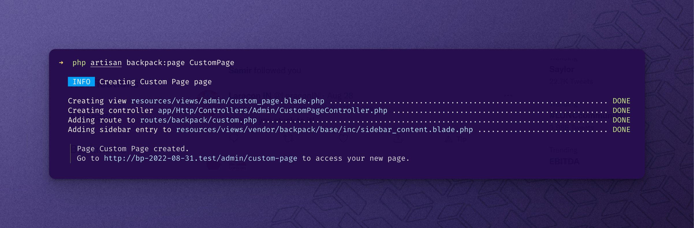 Backpack for Laravel (@laravelbackpack) / Twitter Backpack for Laravel (@laravelbackpack) / Twitter