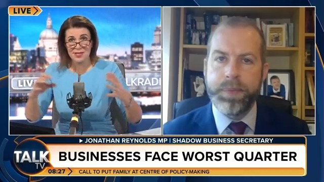 TalkTV on Twitter: "Julia clashes with Shadow Business Secretary Jonathan Reynolds over his ...