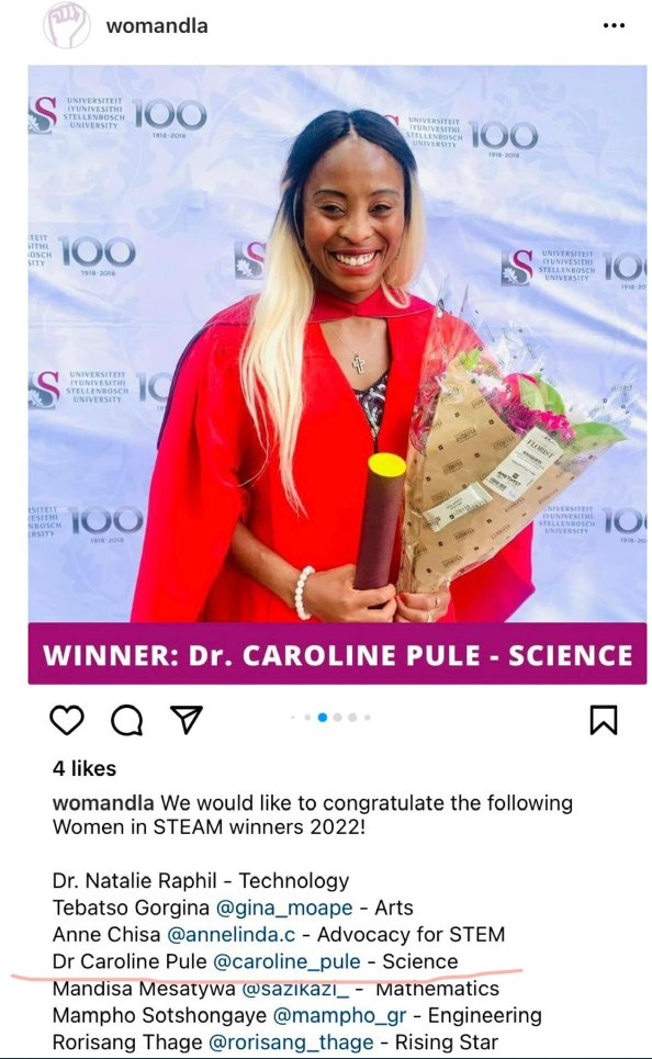 AcademyofScienceSA on Twitter: "Congratulations to @CarolinePule, chair ...