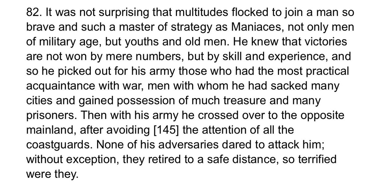 Sometimes I forget what an absolute Chad the Byzantine General George ...