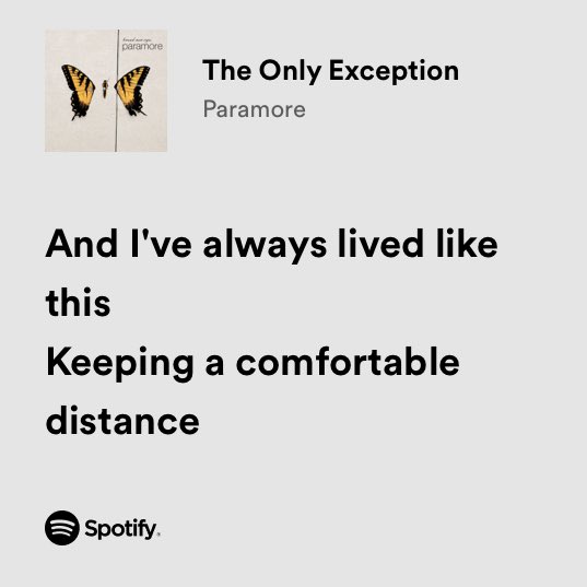 Paramore The Only Exception