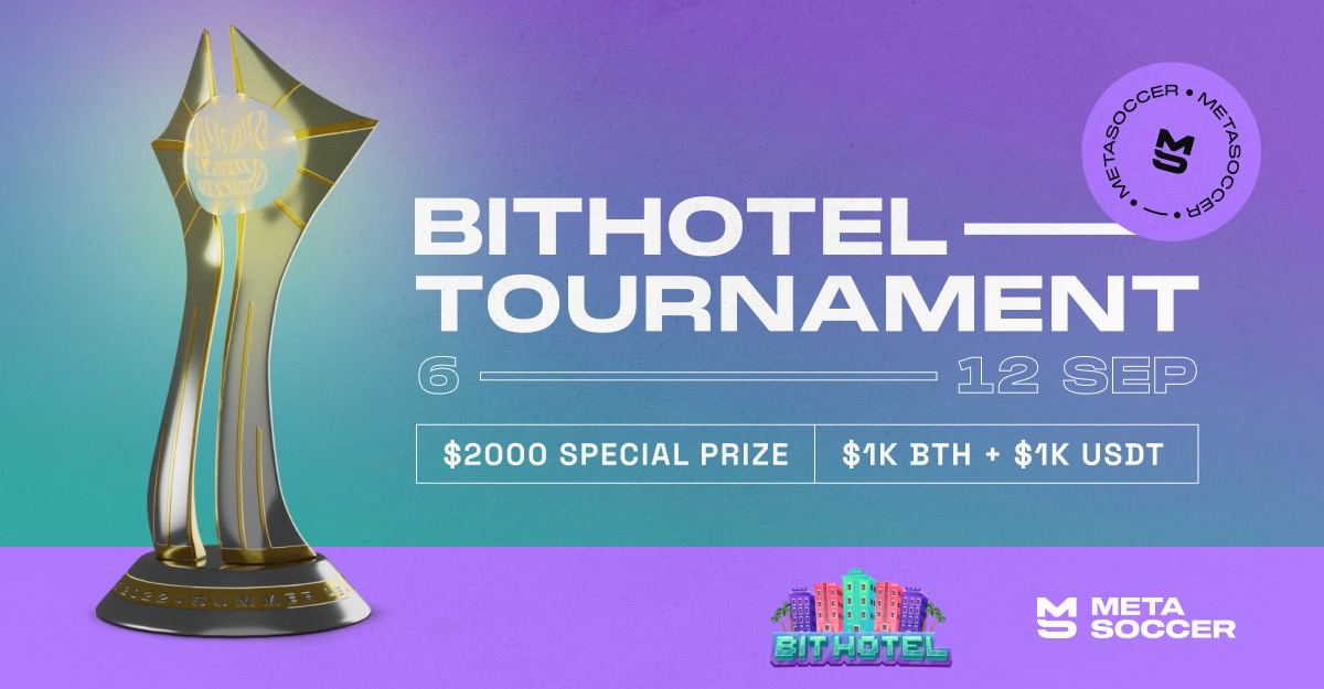 MetaSoccer on Twitter: "The upcoming tournament is sponsored by none other than @playbithotel 🏨 ...
