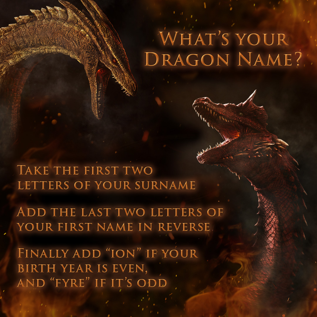 Sky TV on Twitter: "Wondering what you would name your dragon? Use this ...