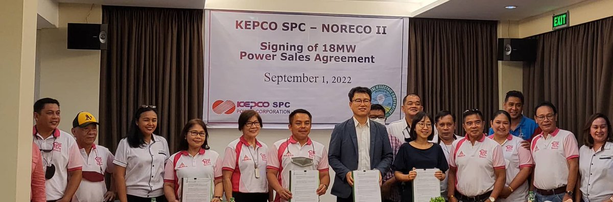Event - NORECO II and KEPCO SPC Power Corporation (KSPC) signed an ... Event - NORECO II and KEPCO SPC Power Corporation (KSPC) signed an ...