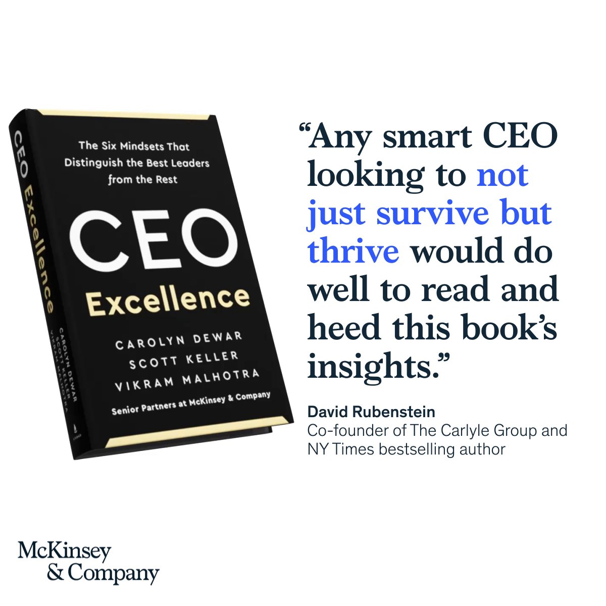 McKinsey & Company on Twitter: "Being a CEO is one of the most challenging, misunderstood, and ...