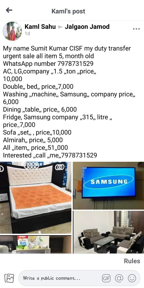 Mohammed Zubair on Twitter: "There are a lot of frauds who contact you on Facebook Marketplace ...