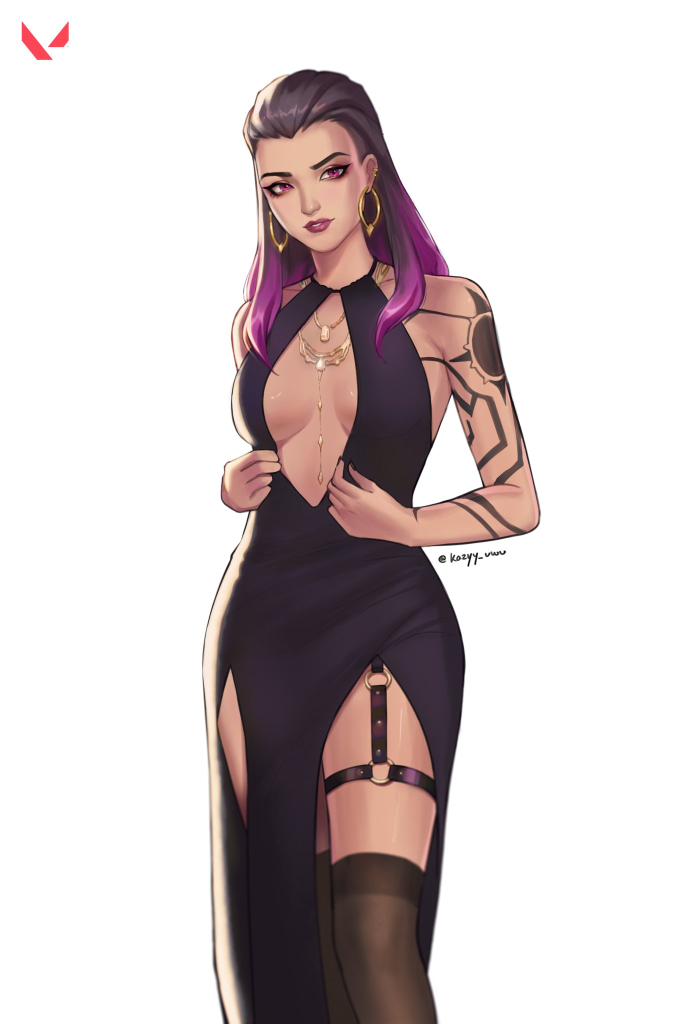 Kazy🤍 On Twitter Reyna Fan Art Repost Cause I Fixed Her Face