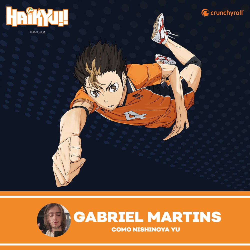Crunchyroll Brasil 🤘🎸⚡ on Twitter: "Nishinoya Yu - Gabriel Martins #Haikyuu https://t.co ...