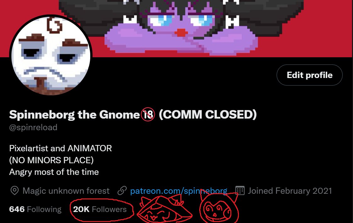 Spinneborg reached 20k followers. Many thanks to all of you little ...