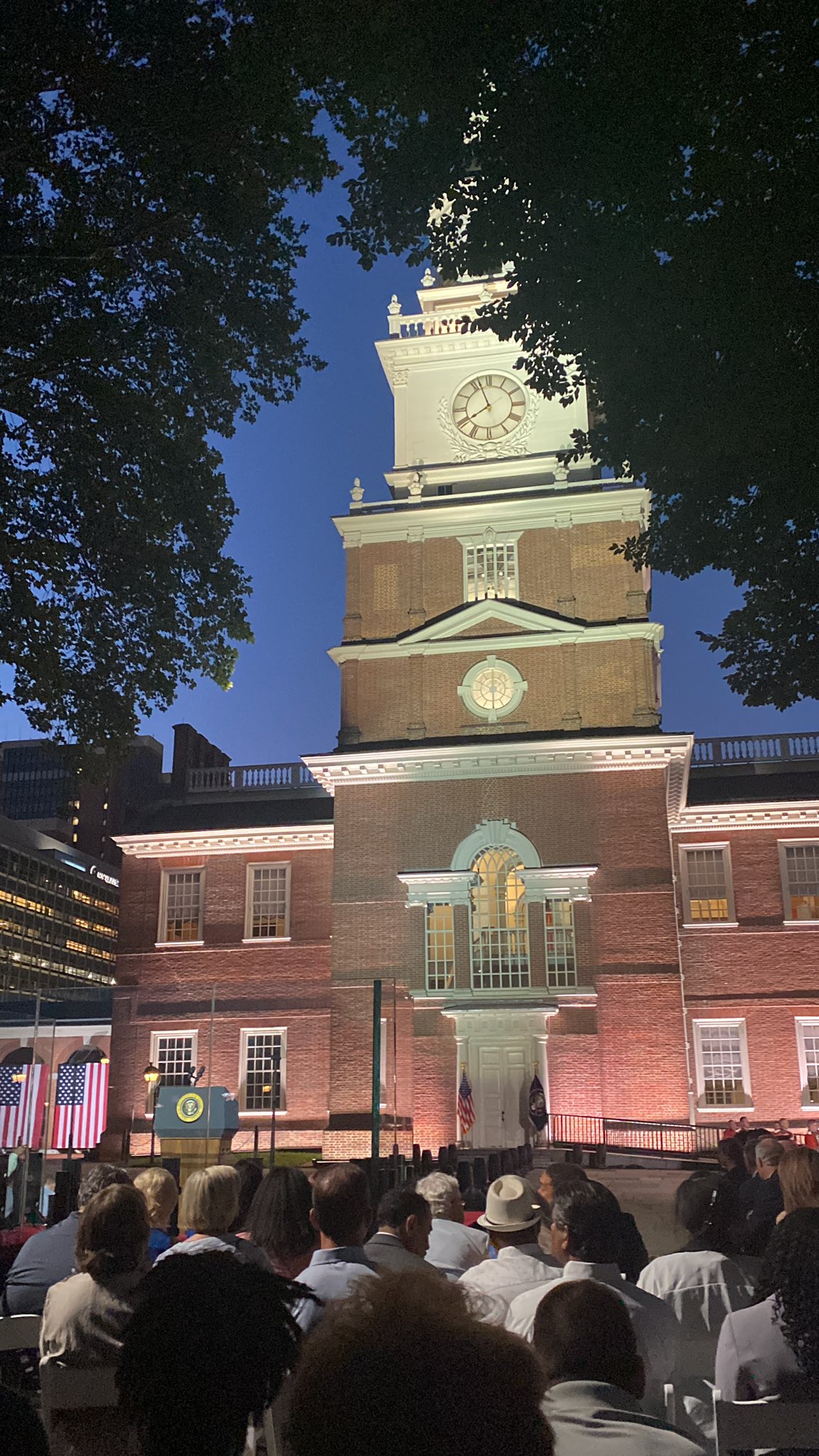 Independence Hall At Night