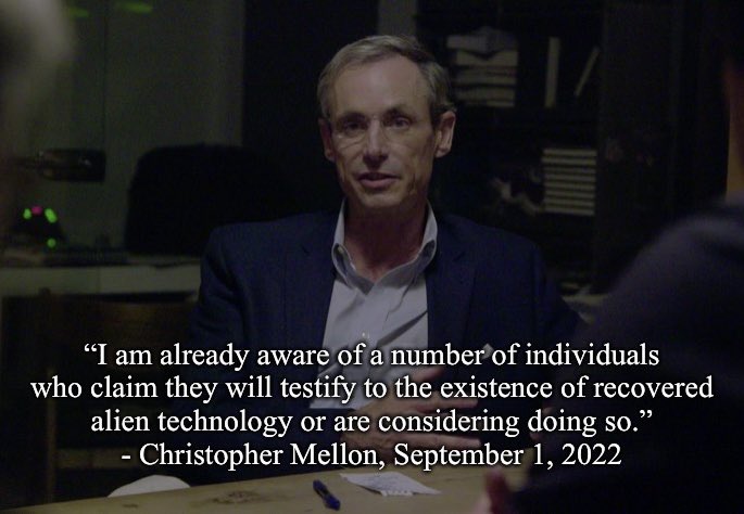 UAP James on Twitter: "💥 Christopher Mellon says that he is aware of people who are willing to ...