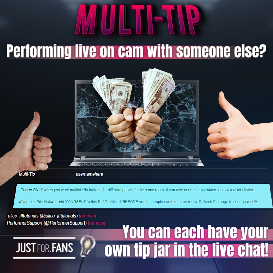 JustForFans on Twitter: "RT @JFFModelSupport: Check out the MULTI-TIP ...