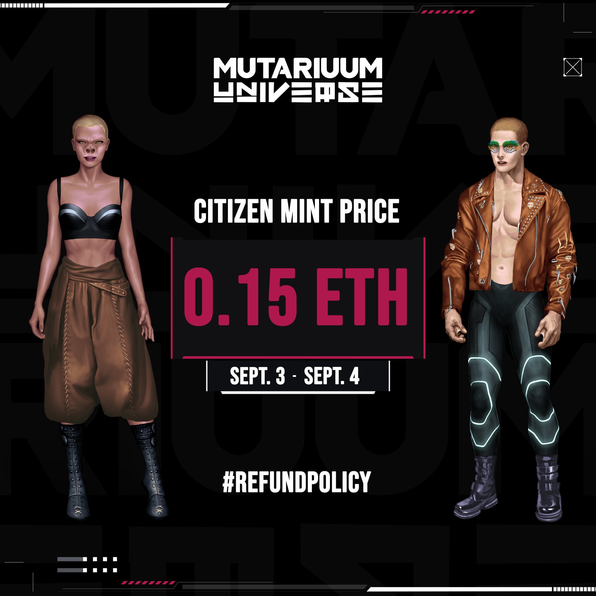 Mutariuum Universe Mint 11th Dec Land NFTs on Twitter: "// MINT PRICE Here's the ETH mint price ...
