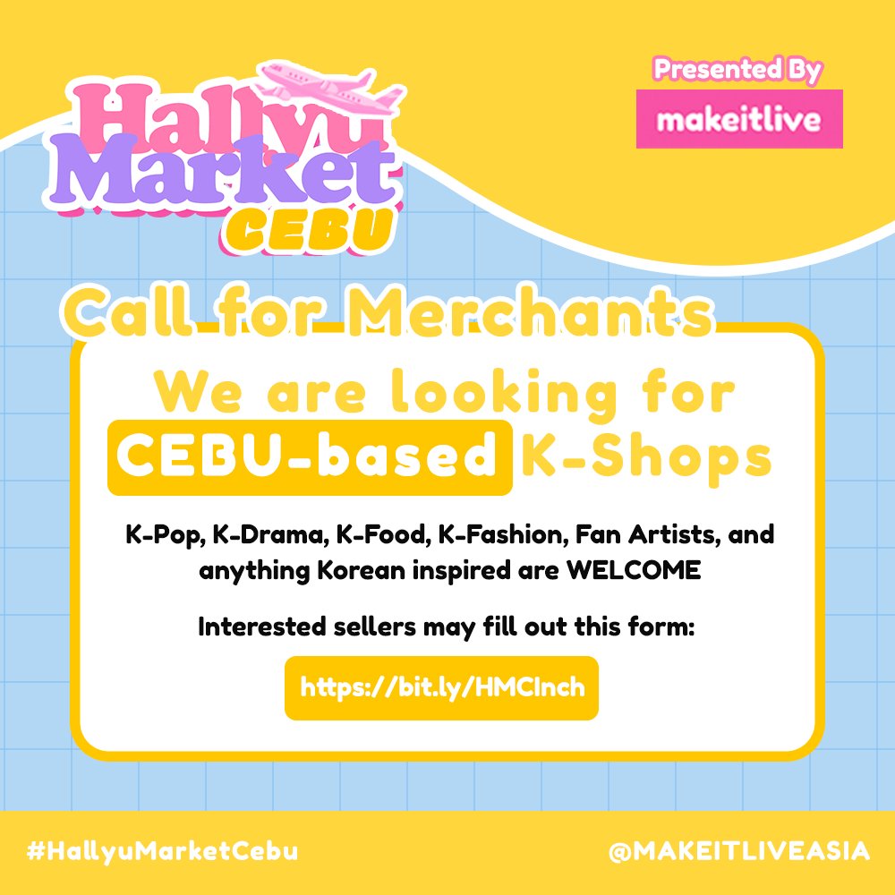 makeitlive on Twitter: "CEBU-BASED K-Shops, we are looking for YOU! We're gearing up for the ...