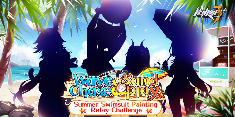 Honkai Impact 3rd on Twitter: "Wave Chase & Sand Play — Summer Swimsuit Painting Relay Challenge ...
