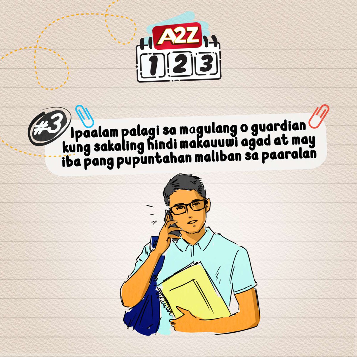 A2Z on Twitter: "ALAMIN: Ligtas tips ngayong balik-eskwela. #A2Z123"