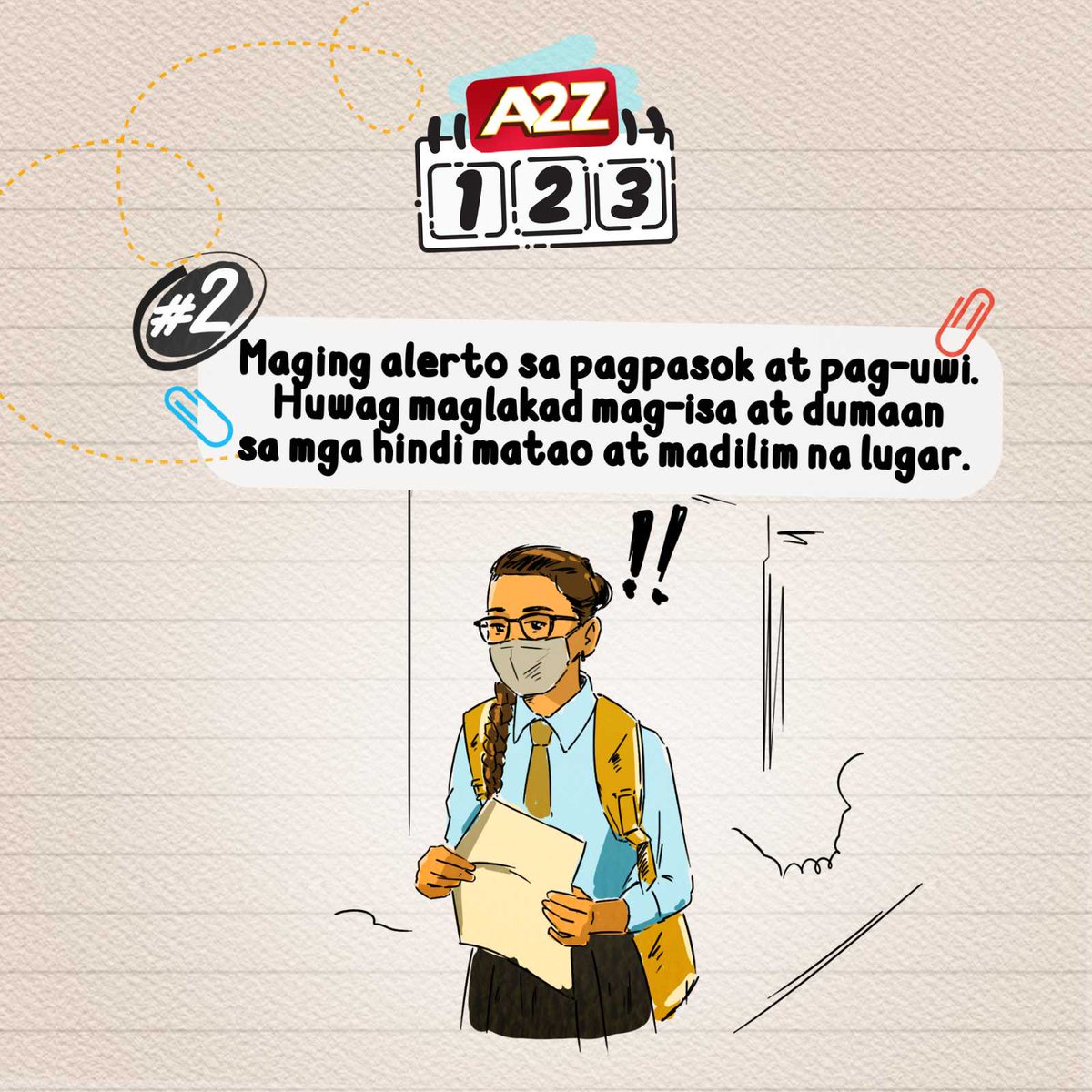 A2Z on Twitter: "ALAMIN: Ligtas tips ngayong balik-eskwela. #A2Z123"