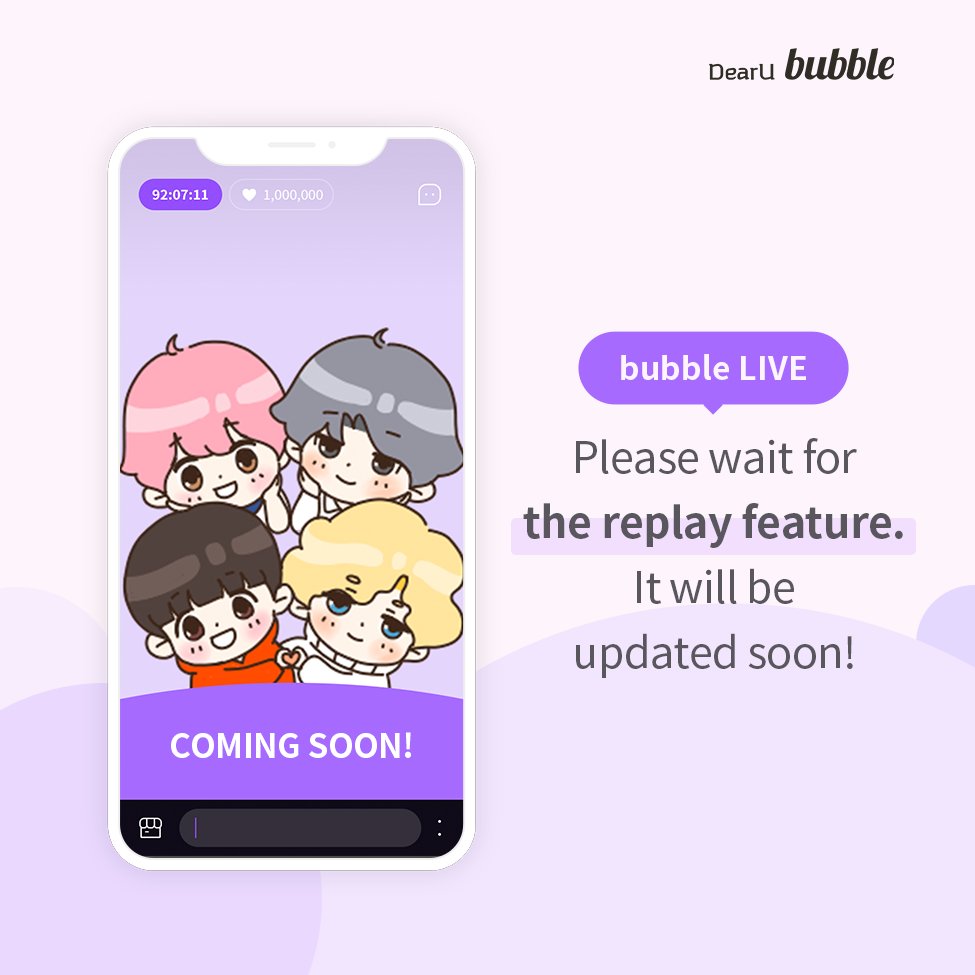 DearU bubble on Twitter: "[📞] You have an incoming call from your bias! bubble LIVE repaly ...
