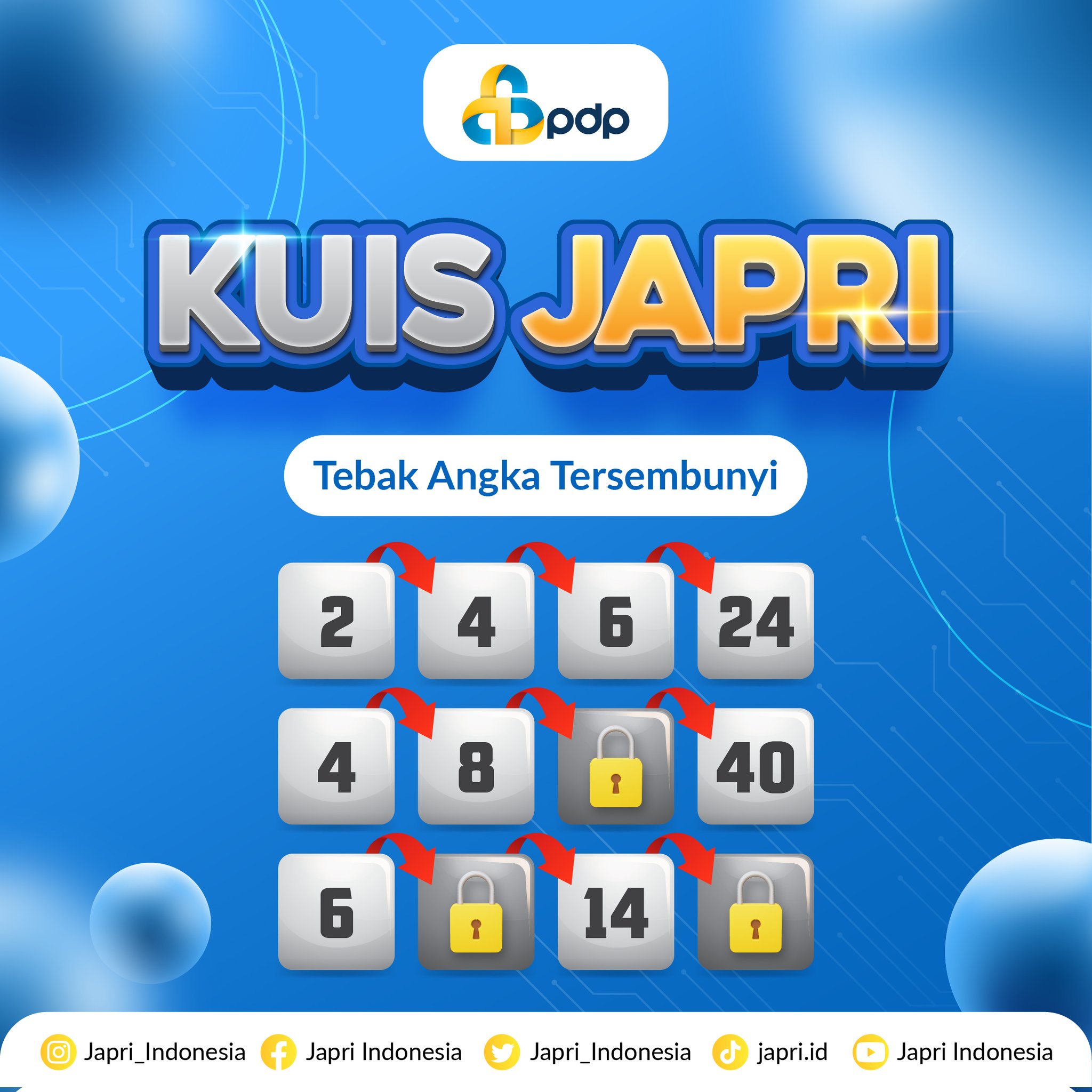 Japri Indonesia on Twitter: "1. Jawab pertanyaan kuis ini dengan petunjuk yang tersedia 2 ...