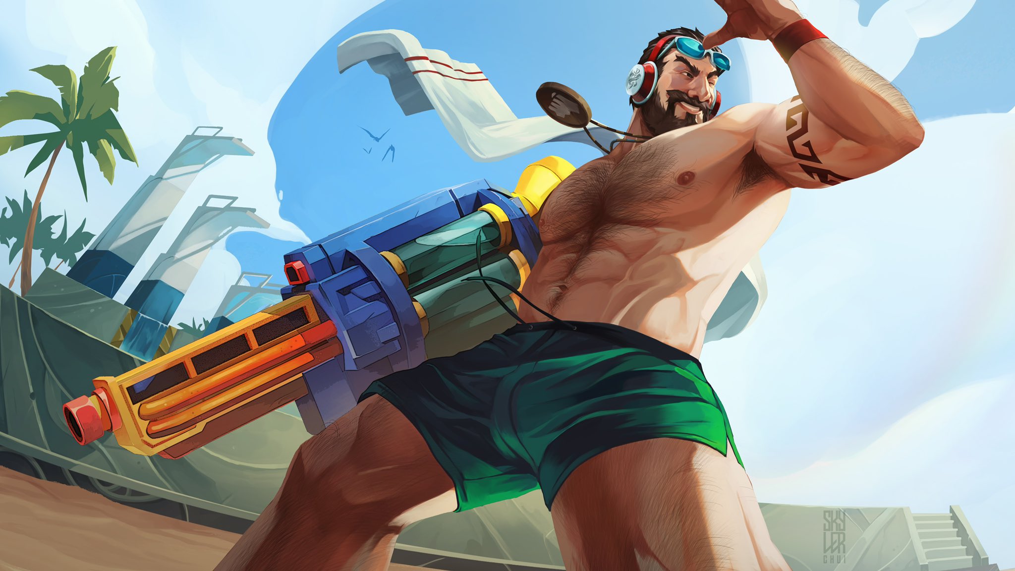 Pool Party Graves Wallpaper