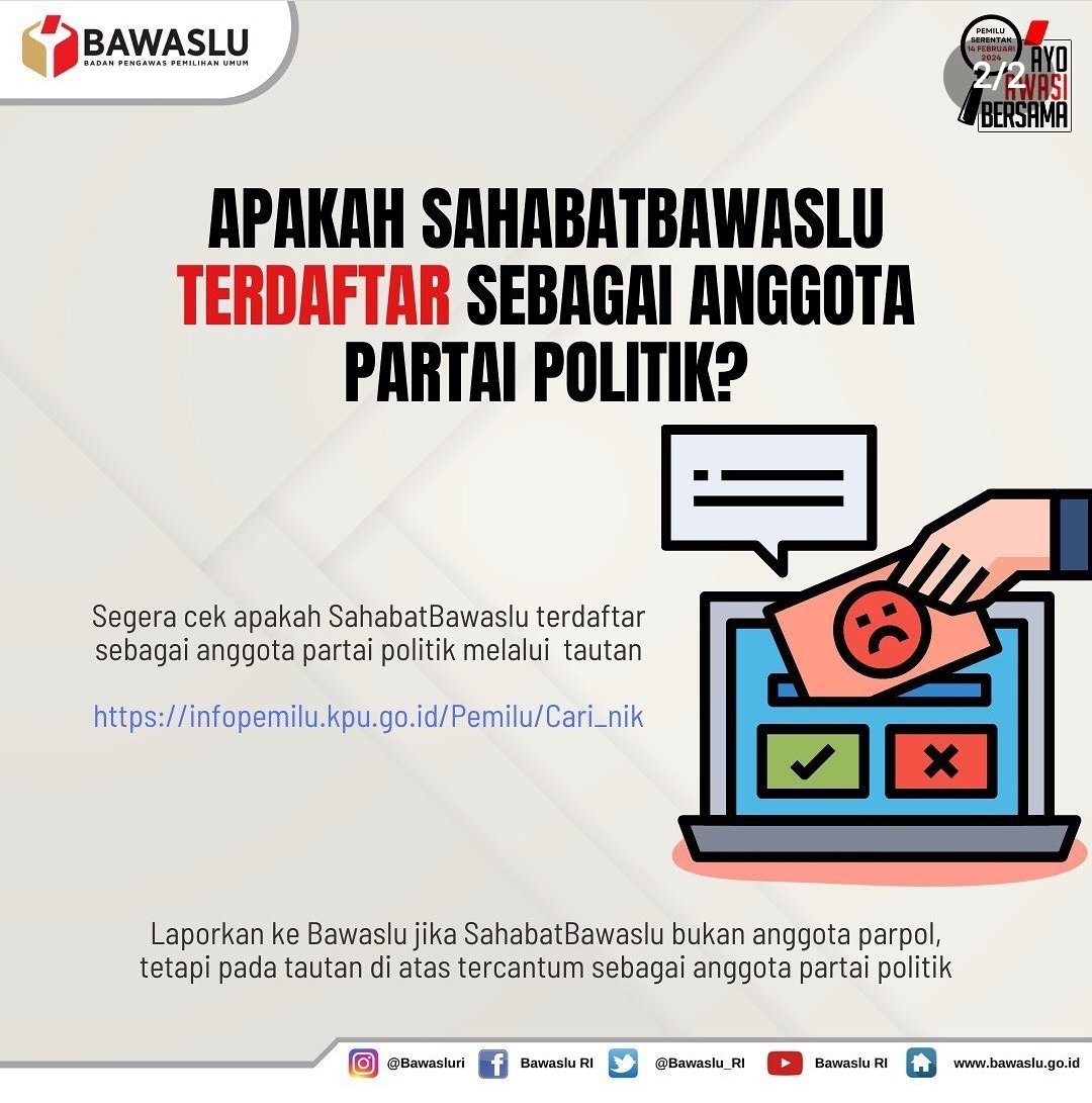 puty on Twitter: "Temen2 coba cek apakah namamu dicatut sebagai anggota parpol 🙄 Masa nama w ...