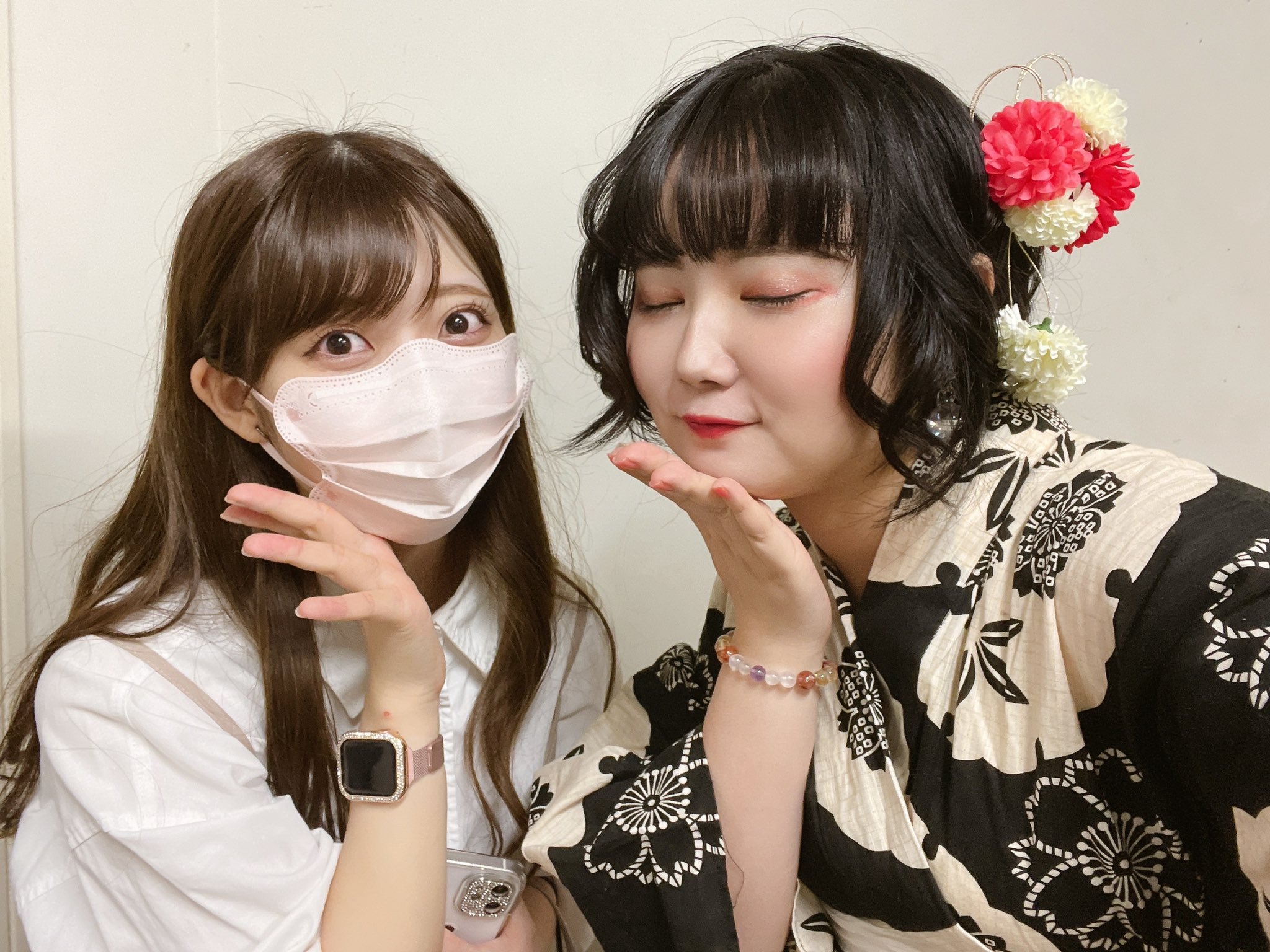 錦織めぐみ@10/16＊2マン・アルバム発売！ on Twitter: "あんね、あゆちが来てくれたの。 浴衣イベ👘 すごくない……？ 相変わらず美少女でぎゅーってしたくなった☺️今度しよ。笑 ...