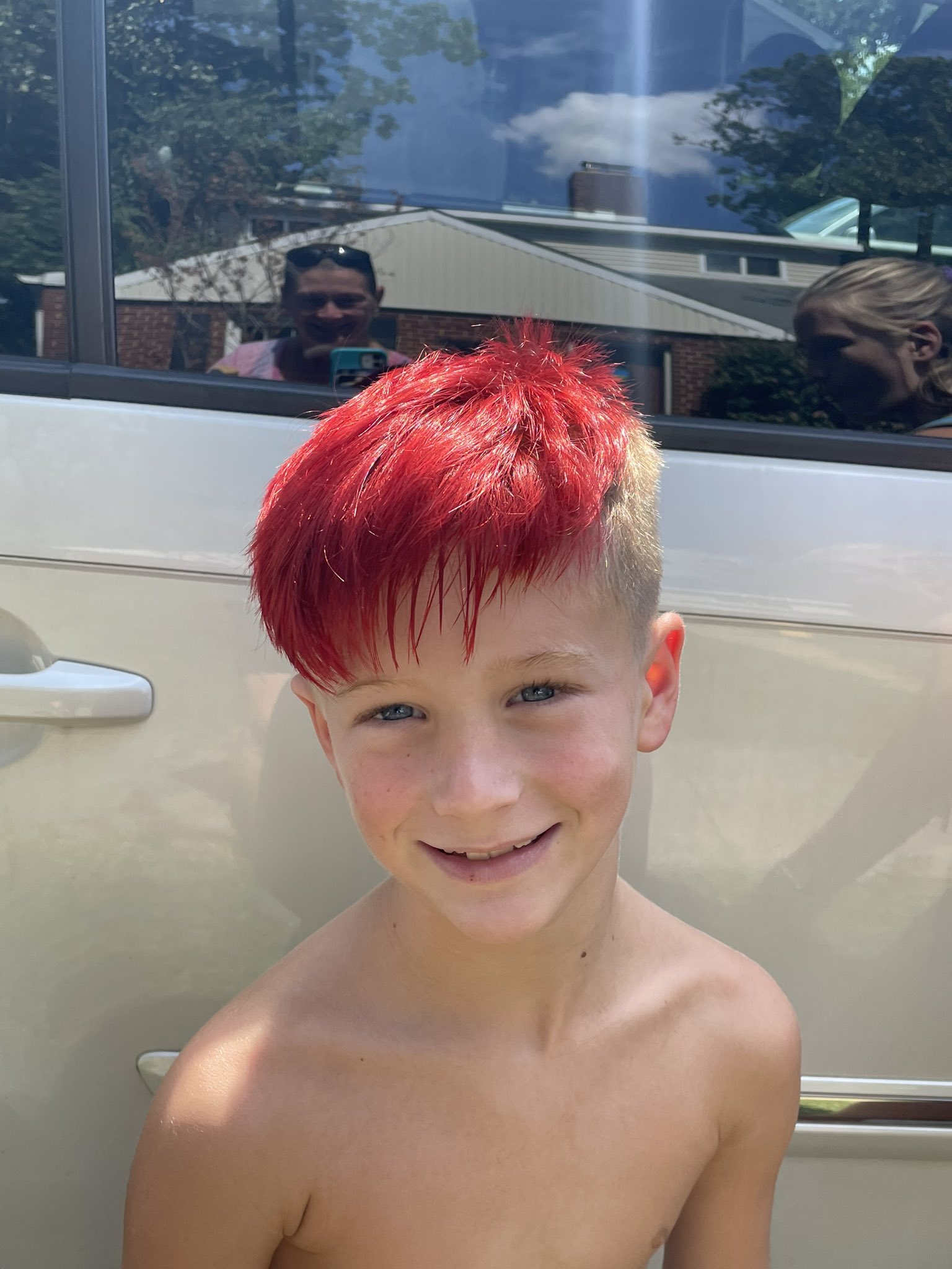 Boys With Red Dyed Hair