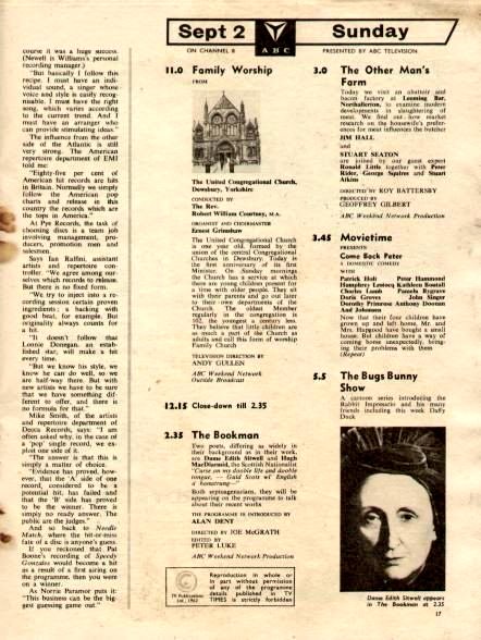 Graeme Wood on Twitter: "RT @woodg31: TV📺2/9/62 ITV 5.5:The Bugs Bunny Show 5.35:You'd Never ...