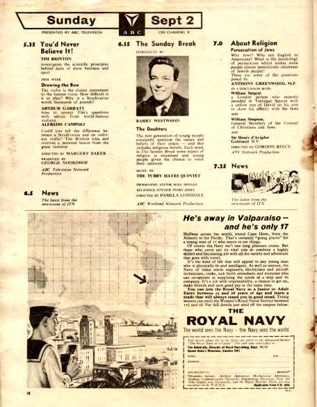 Graeme Wood on Twitter: "RT @woodg31: TV📺2/9/62 ITV 5.5:The Bugs Bunny Show 5.35:You'd Never ...