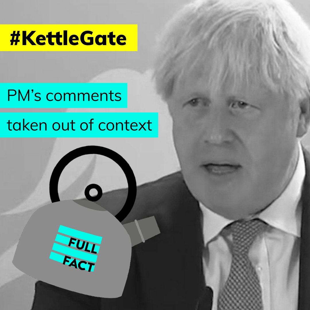Full Fact On Twitter A Clip Of Boris Johnson Talking About Kettles