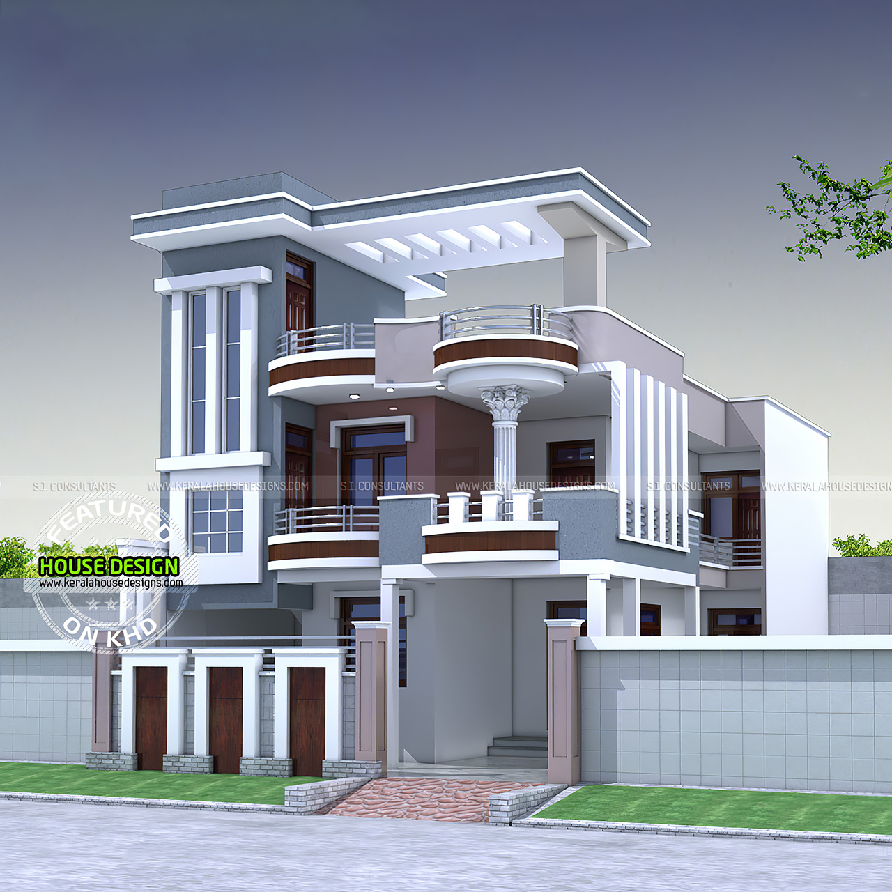 Kerala House Front Elevation Models