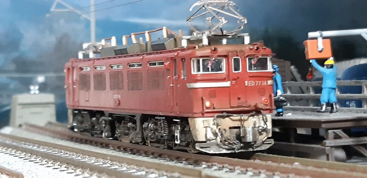 WIPE（ワイプ） on Twitter: "おはようございます⛅汚ねーやつシリーズNo.4マイクロエース A0185 ED77-14 無線アンテナ付きをベースに精密加工しました。台車周りの ...