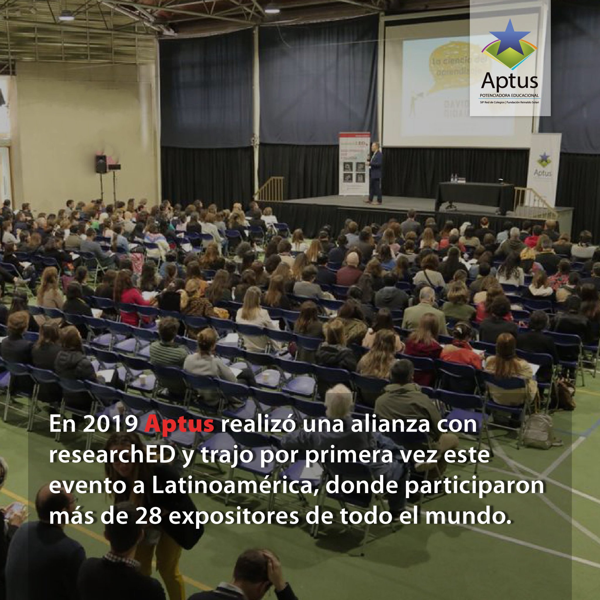 researchED Chile on Twitter: "En 2019 realizamos un acuerdo con @Aptus_org y trajimos la ...