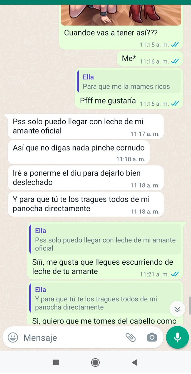 Parejita Cuckold 🤟🏼🐂 on Twitter: "Así son las pláticas con mi esposa, me gusta que me trate así ...