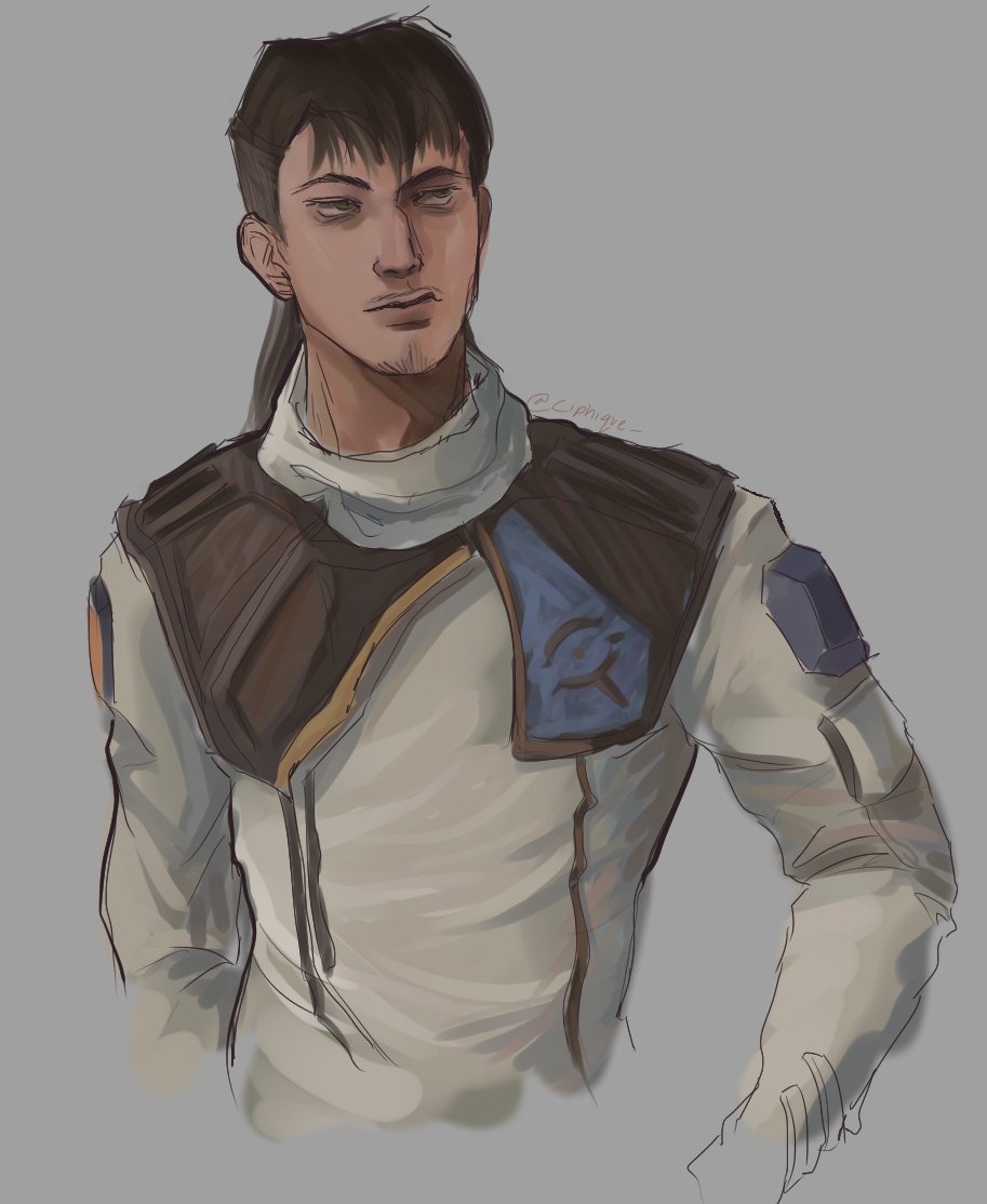 「Cipher without his mask? #valorant #VALO」|Ciphique || COMMS OPENのイラスト