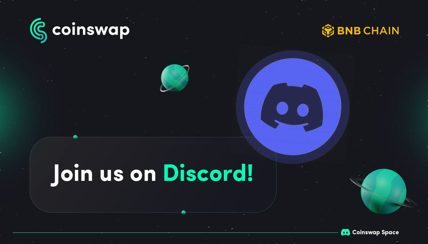 Coinswap Space on Twitter: "🙋‍♂️ Join our friendly community on Discord, where we have a ...