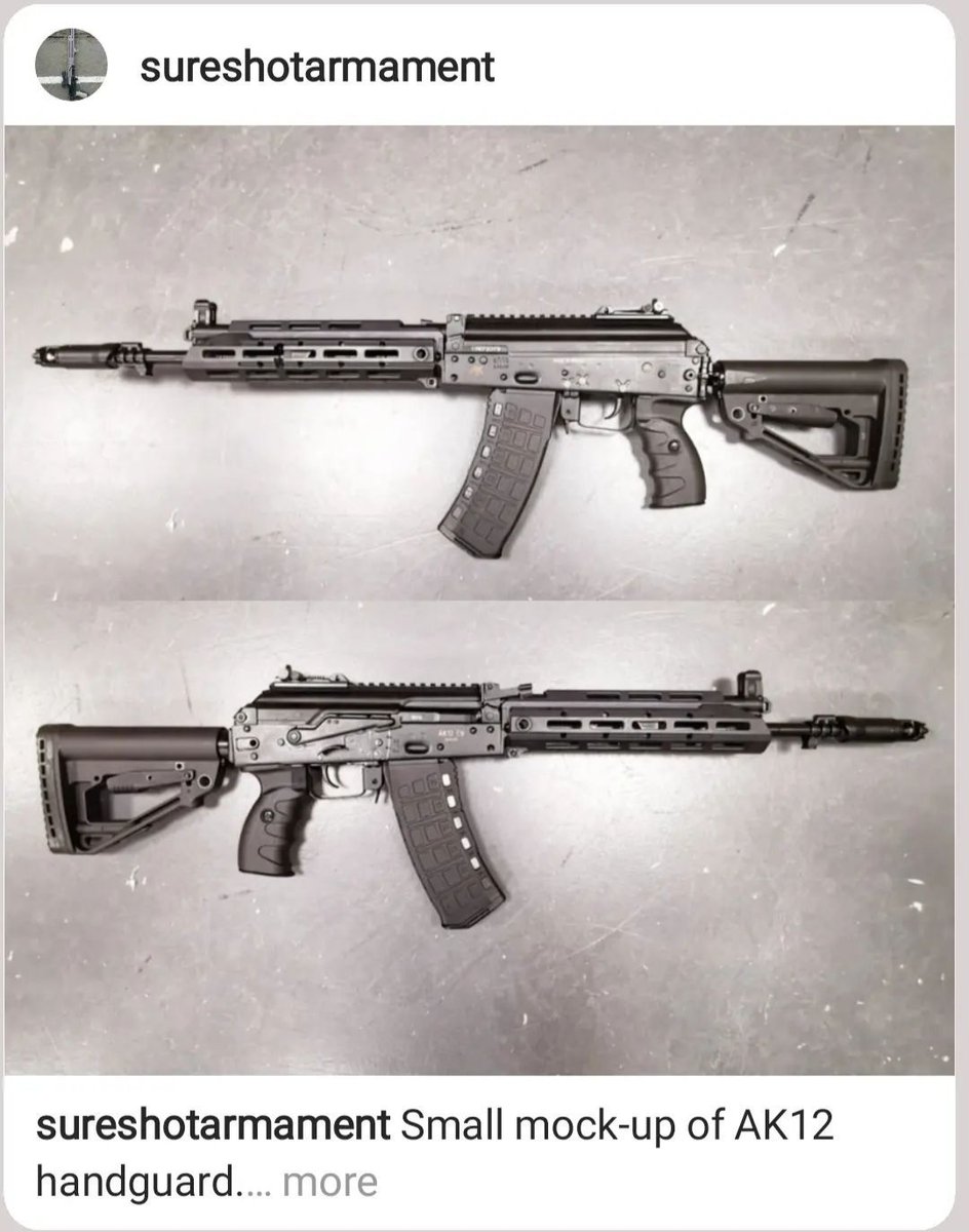 Cyka on Twitter: "RT @7N39AP: Sureshot Armament Group 2019 mock-up of AK-12 handguard"